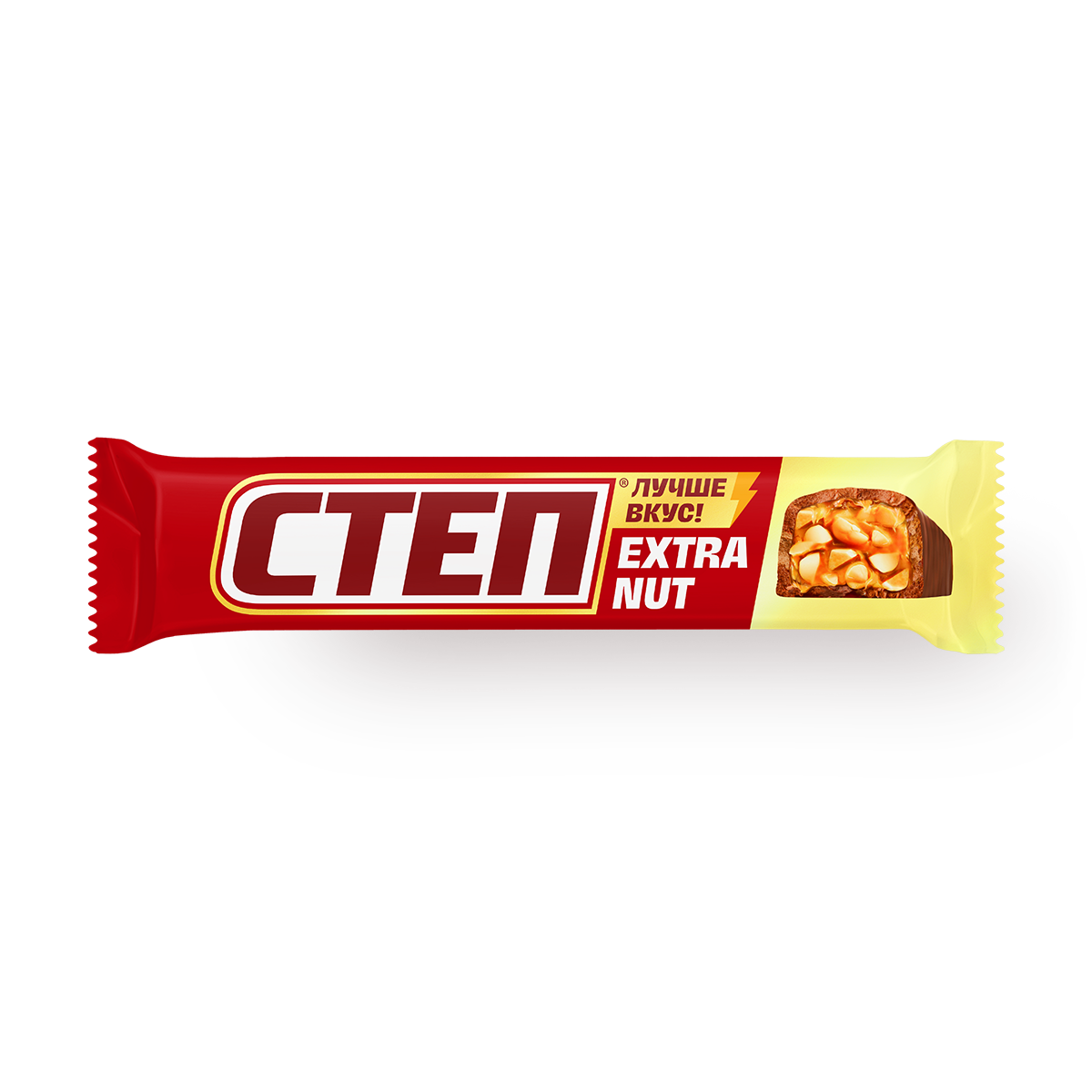 Батончик Степ Extra Nut, ореховый вкус, с арахисом, 400 ккал, 1 шт