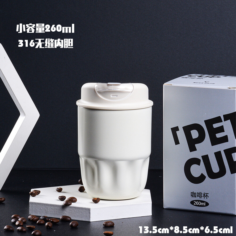 Модная брендовая кофейная кружка из нержавеющей стали 316, высококачественная керамическая термокружка, портативная дорожная кружка, интернет-знаменитость, кружка для воды, настраиваемая