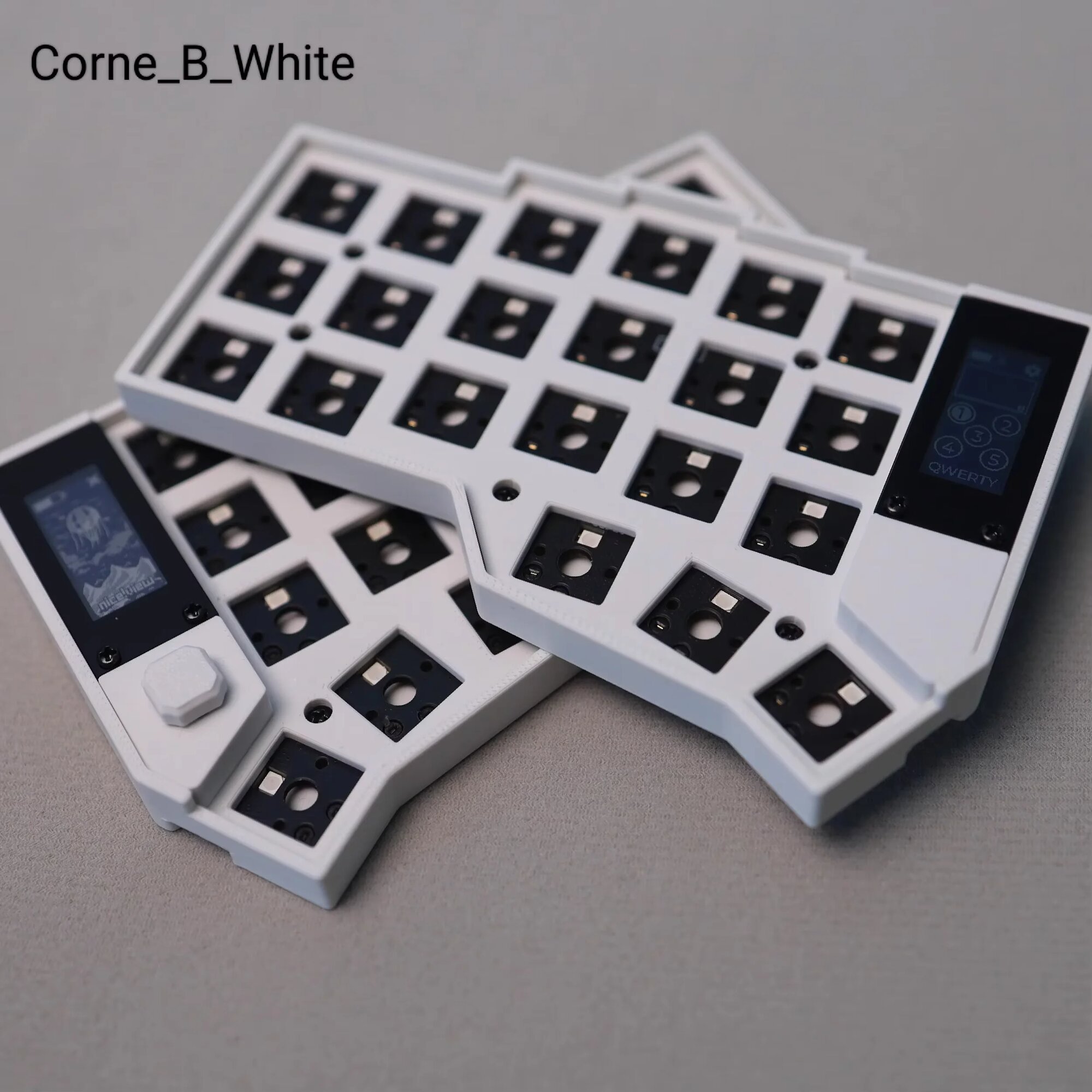 IROK Corne White Разделенная RGB клавиатура, C-No roller joystick