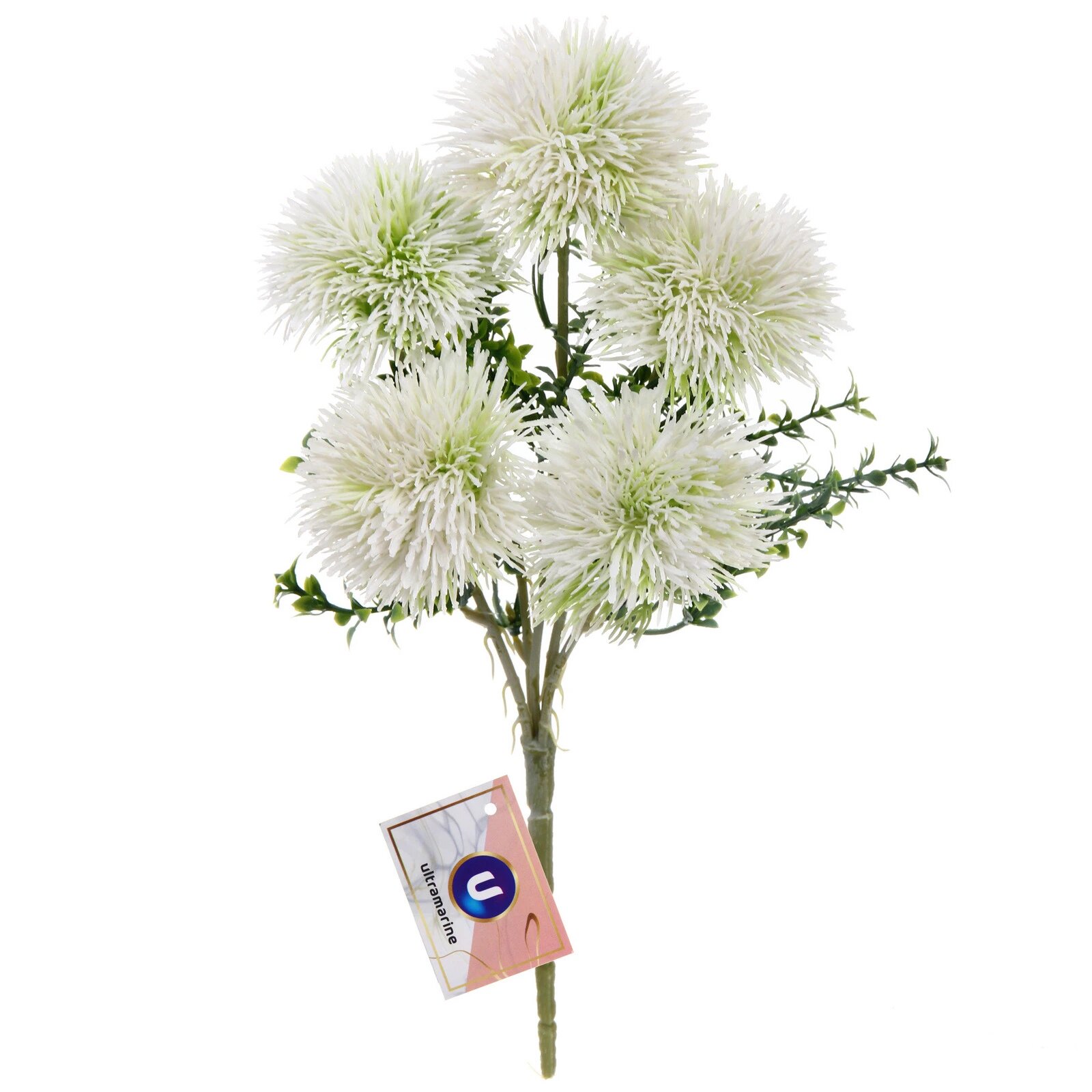 Искусственные цветы «Волшебство лета» 32 см, одуванчики, 5 цветков, белые, для интерьера