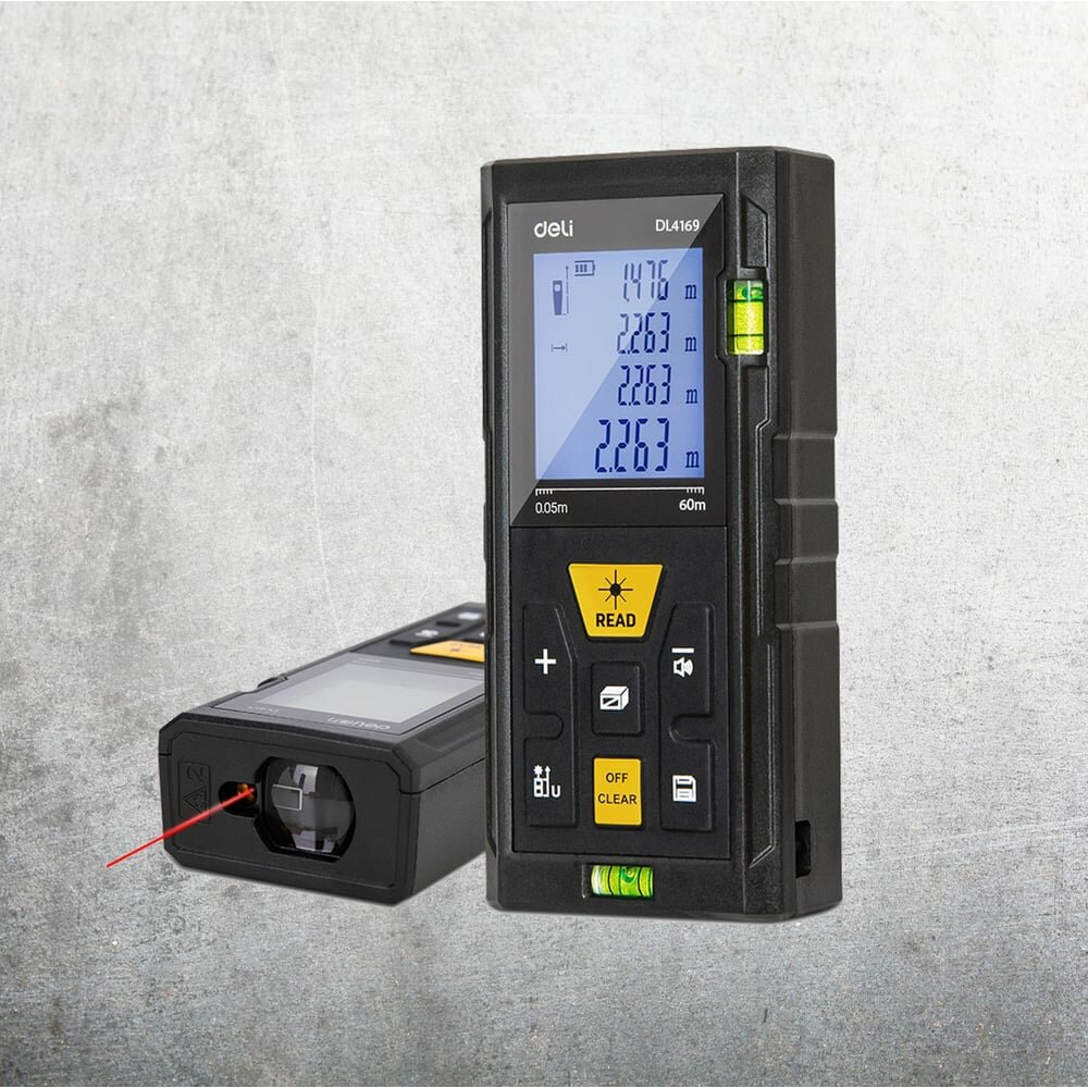 Лазерный дальномер DELI DL4169