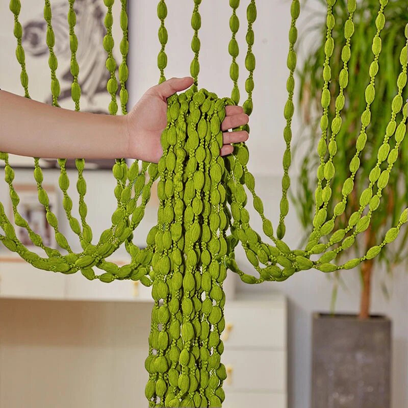 1*2 м веревочная занавеска, дверная занавеска, нить из бисера, занавеска с кисточками, оконная стеновая панель, перегородка для комнаты, дверной проем, домашний свадебный декор, вечерние Acc