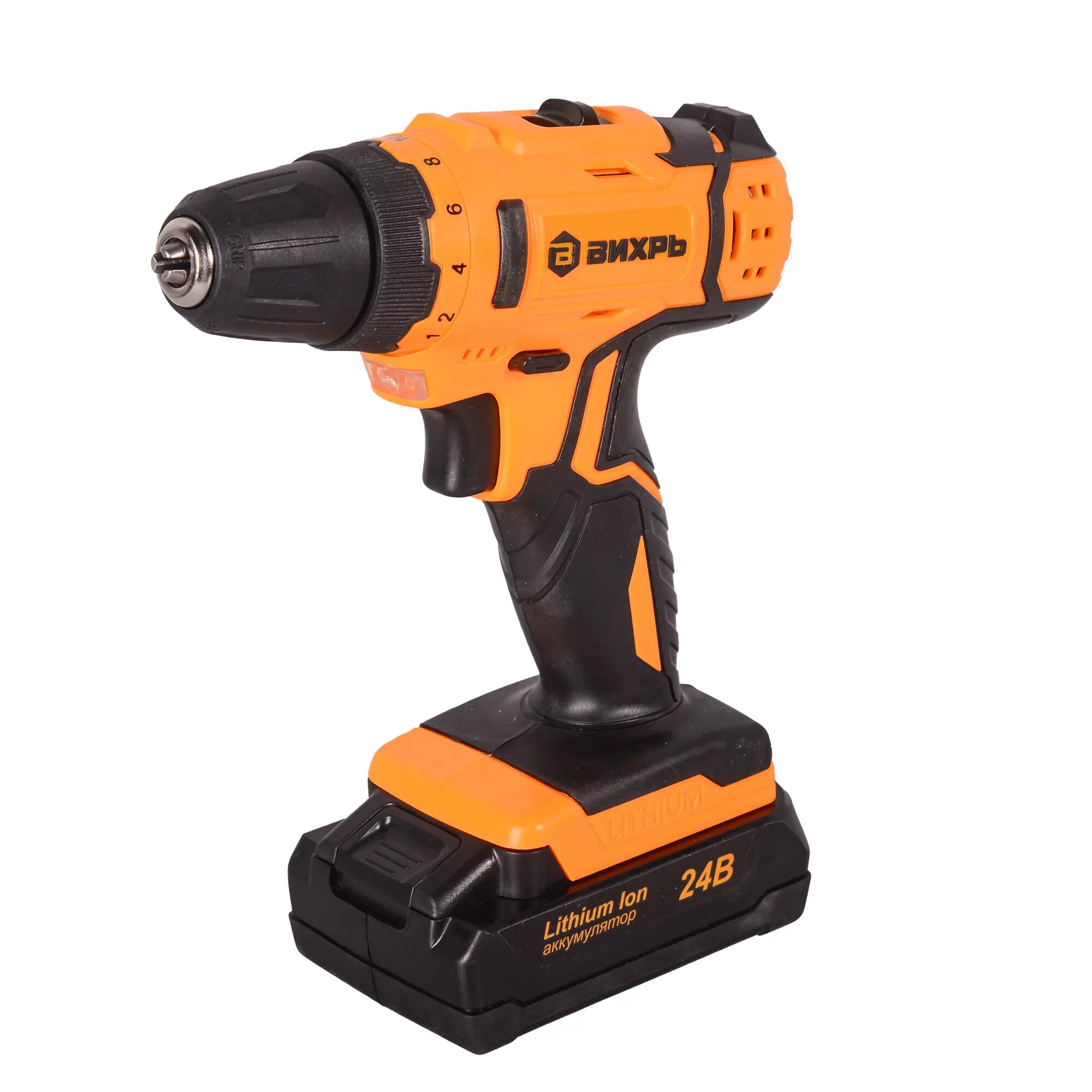 Дрель-шуруповерт аккумуляторная Вихрь ДА-55/27, 24 В Li-ion 2x2 Ач