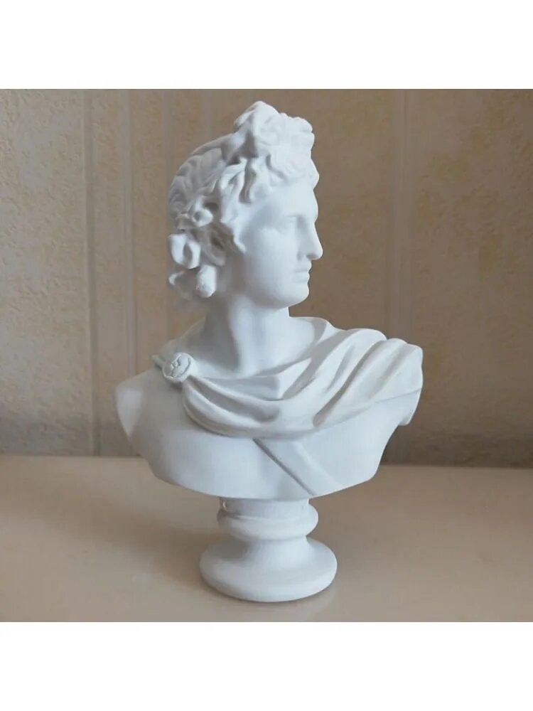 Фигурка Аполлона из полимерной смолы,15.2CM, Белый