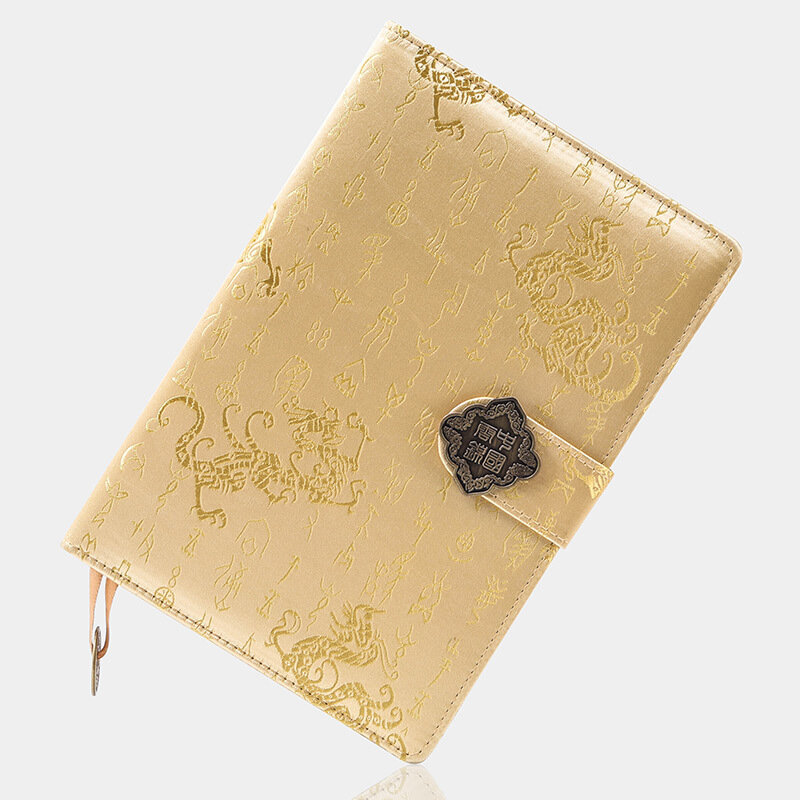 Блокнот из брокада, китайское национальное ремесло, подарок, блокнот из брокада, бизнес-подарок, ручка из сине-белого фарфора