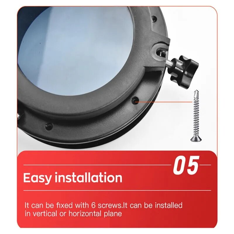 Черные круглые иллюминаторы, люки, иллюминаторы, открывающееся окно 8 дюймов 21 см