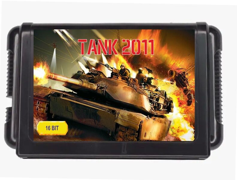 Игровой картридж для SEGA 16 бит "Tank 2011" (Танки 2011), без коробки