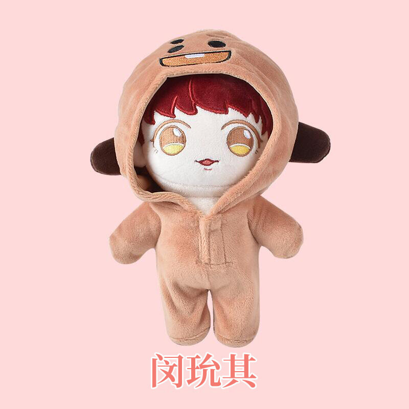 Корейская версия куклы BTS 20 см Чонгук Пак Джимин Ким Тэхён Ким Намджун Мин Юнги плюшевая игрушка