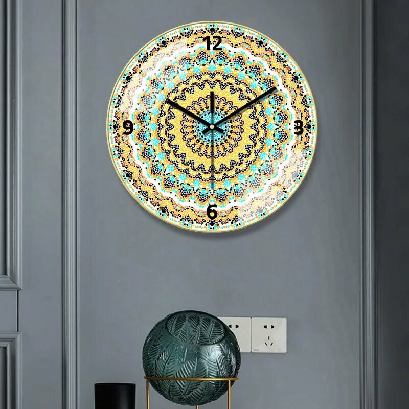 Настенные часы oeny 3D, 14 дюймов, Бирюзовый