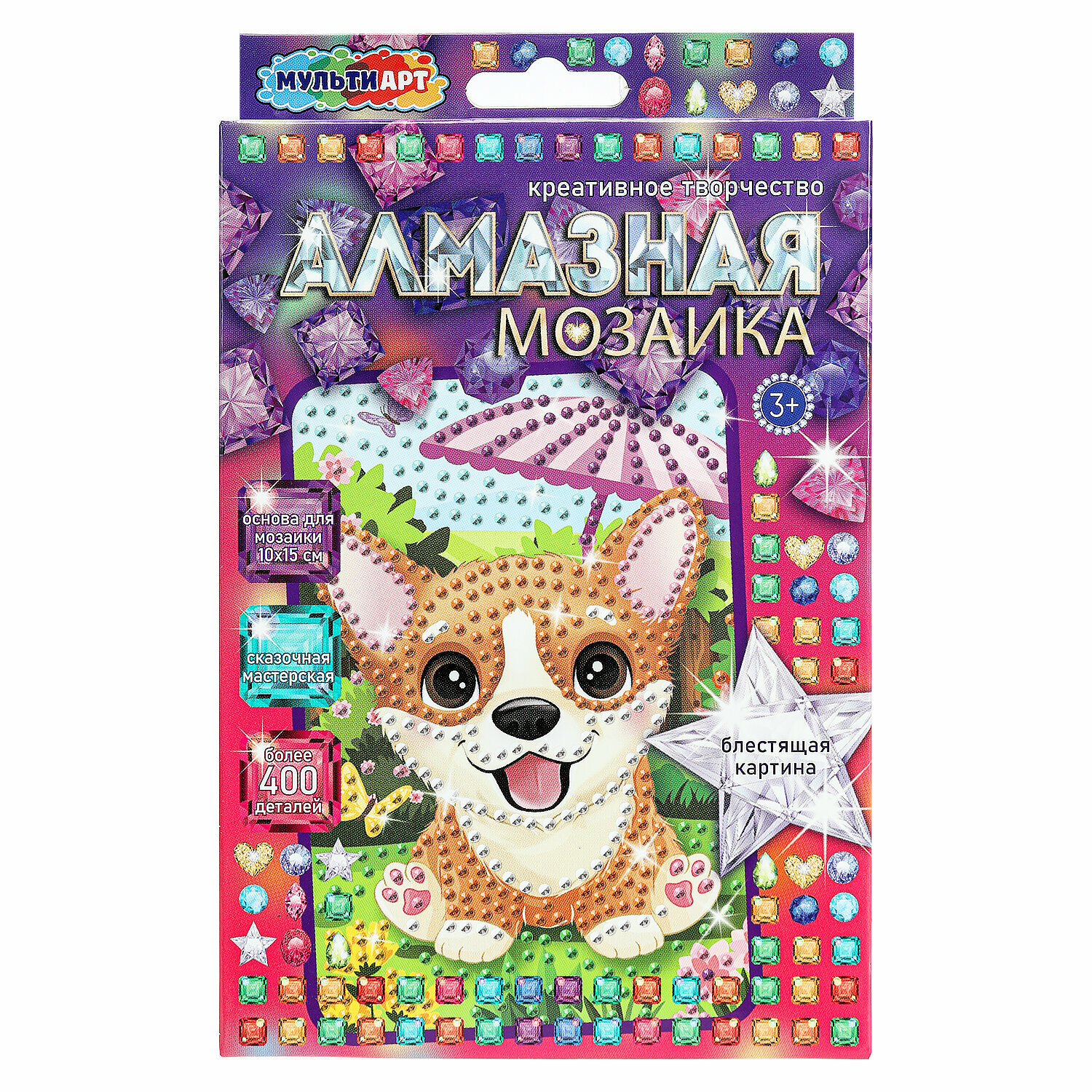 Алмазная мозаика Multiart Милая корги