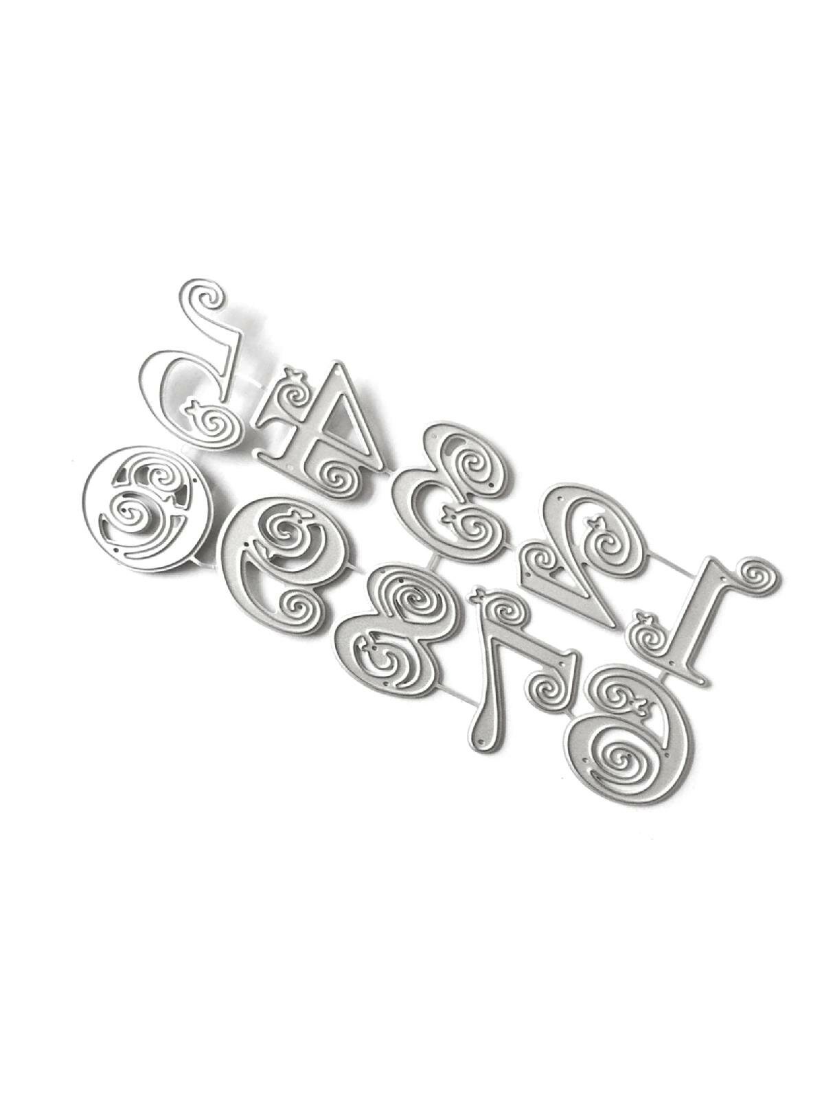 Штампы для вырезания номеров из углеродистой стали Трафареты для тиснения для скрапбукинга