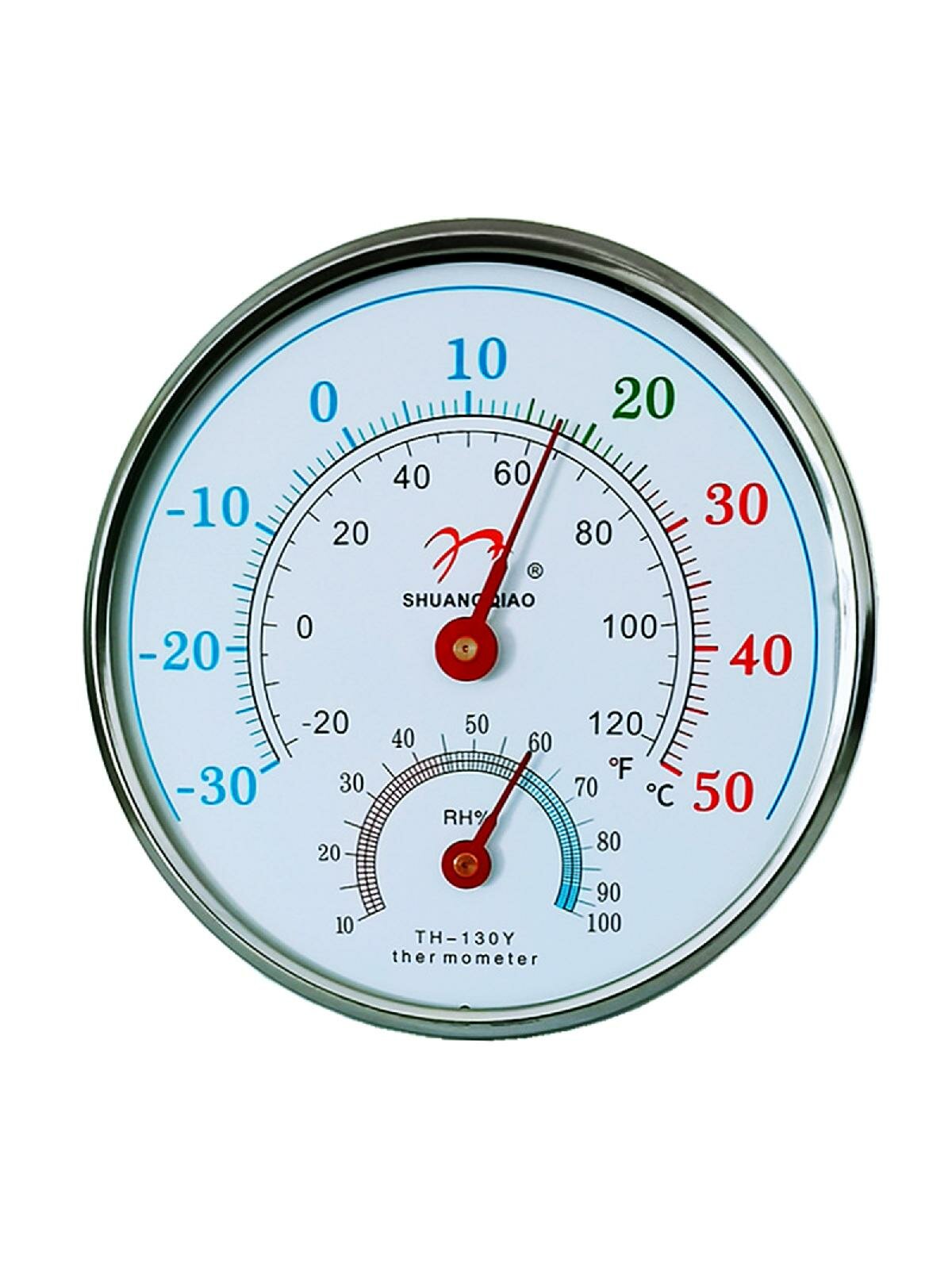 Маленький стрелочный термометр и гигрометр