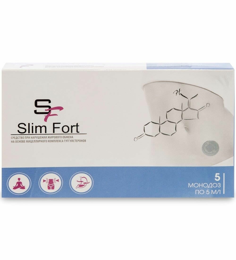 Slim Fort Мицеллярный монодоз-комплекс, №5*5 мл MED-44/01 Сашера-Мед