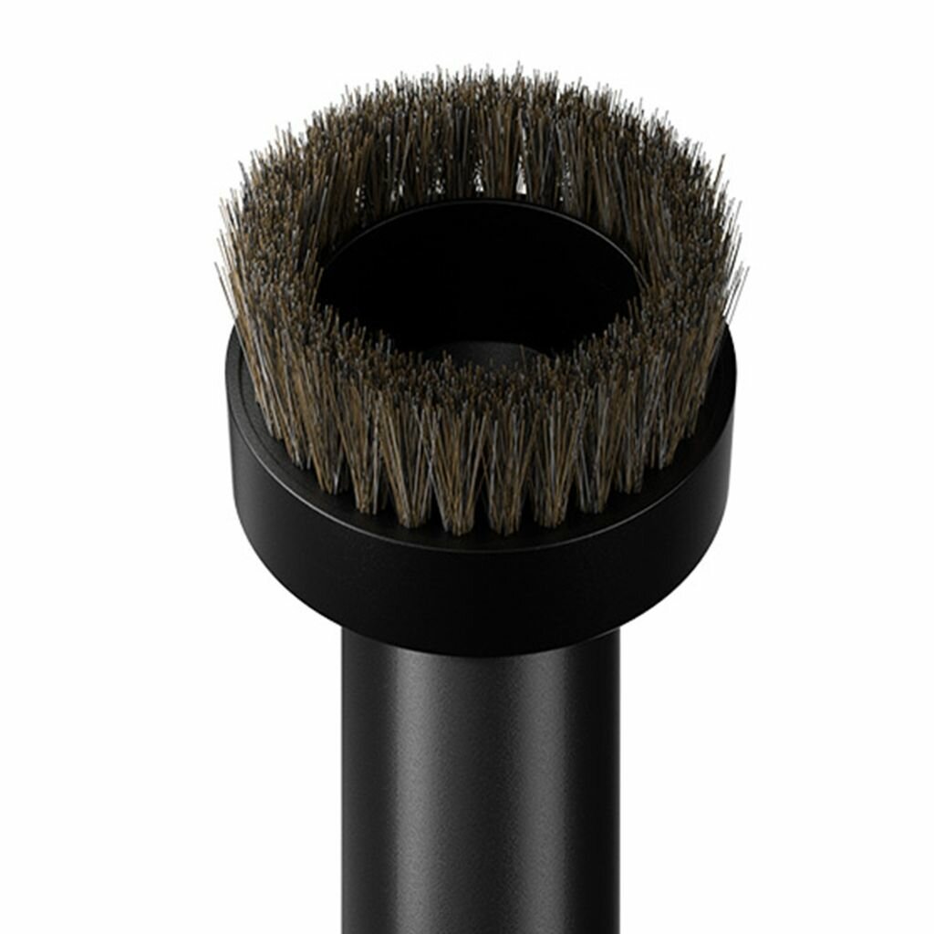 Щетка для пылесоса из смешанного конского волоса с круглой щетиной черного цвета внутренним диаметром 32 мм