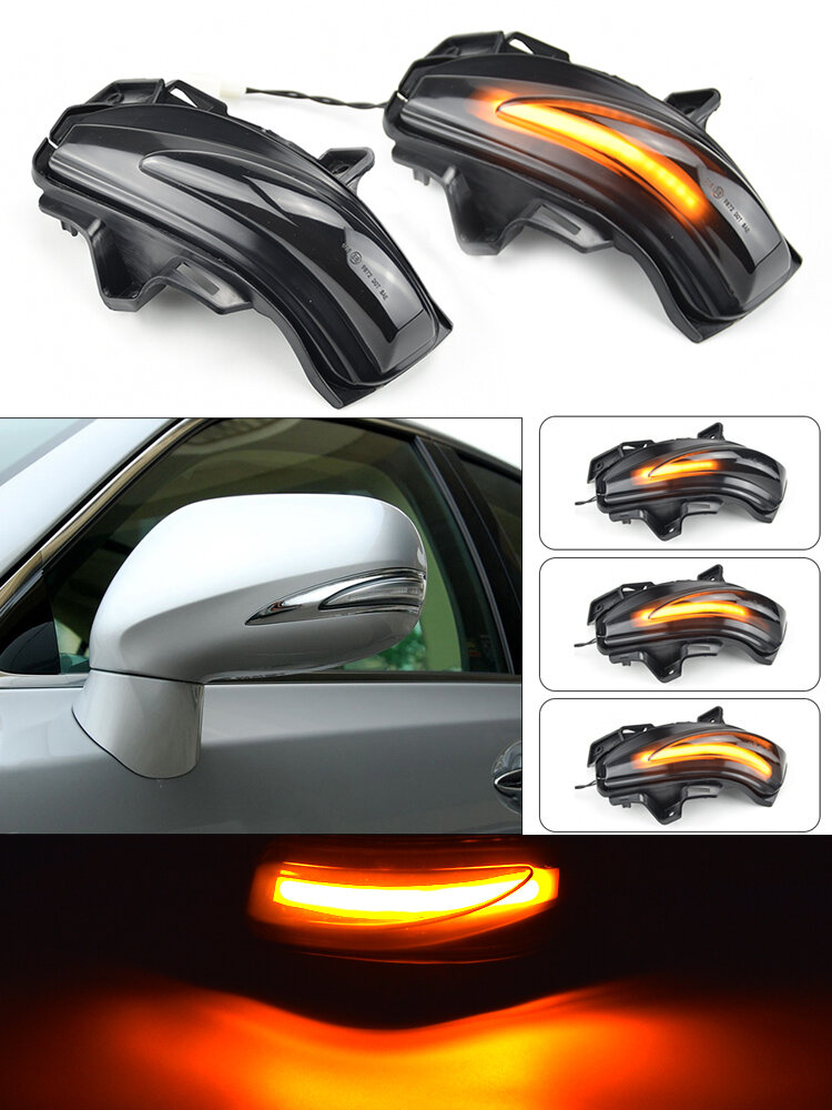 Фары автомобильные, Указатель поворота, 2 шт, арт. Динамические поворотники подходят для Lexus ES240 2009-2012 IS300C 2009-2010 IS250 250C 2010-2012 LS460 2006-2009 LS460L 2006-2008