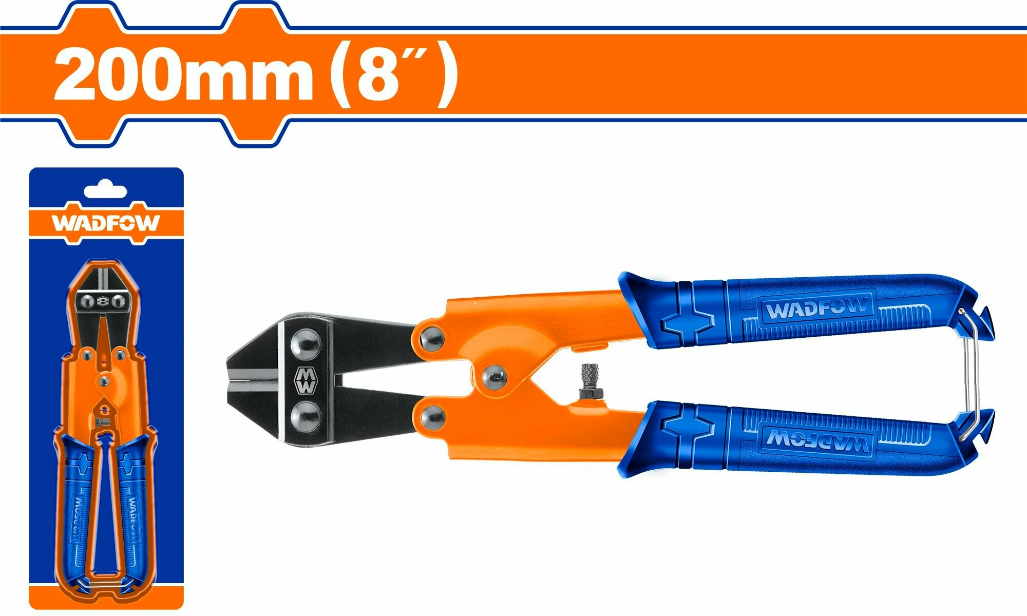 Болторез "мини" "WADFOW" 8"- 200, до 3,5мм, двухкомпонентные р учки