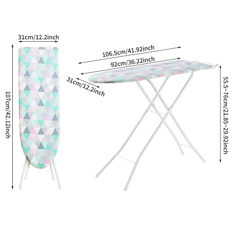 Домашняя изолированная гладильная доска, складная, напольная, мобильная гладильная доска для гостиничного номера, extra широкая и толстая гладильная доска