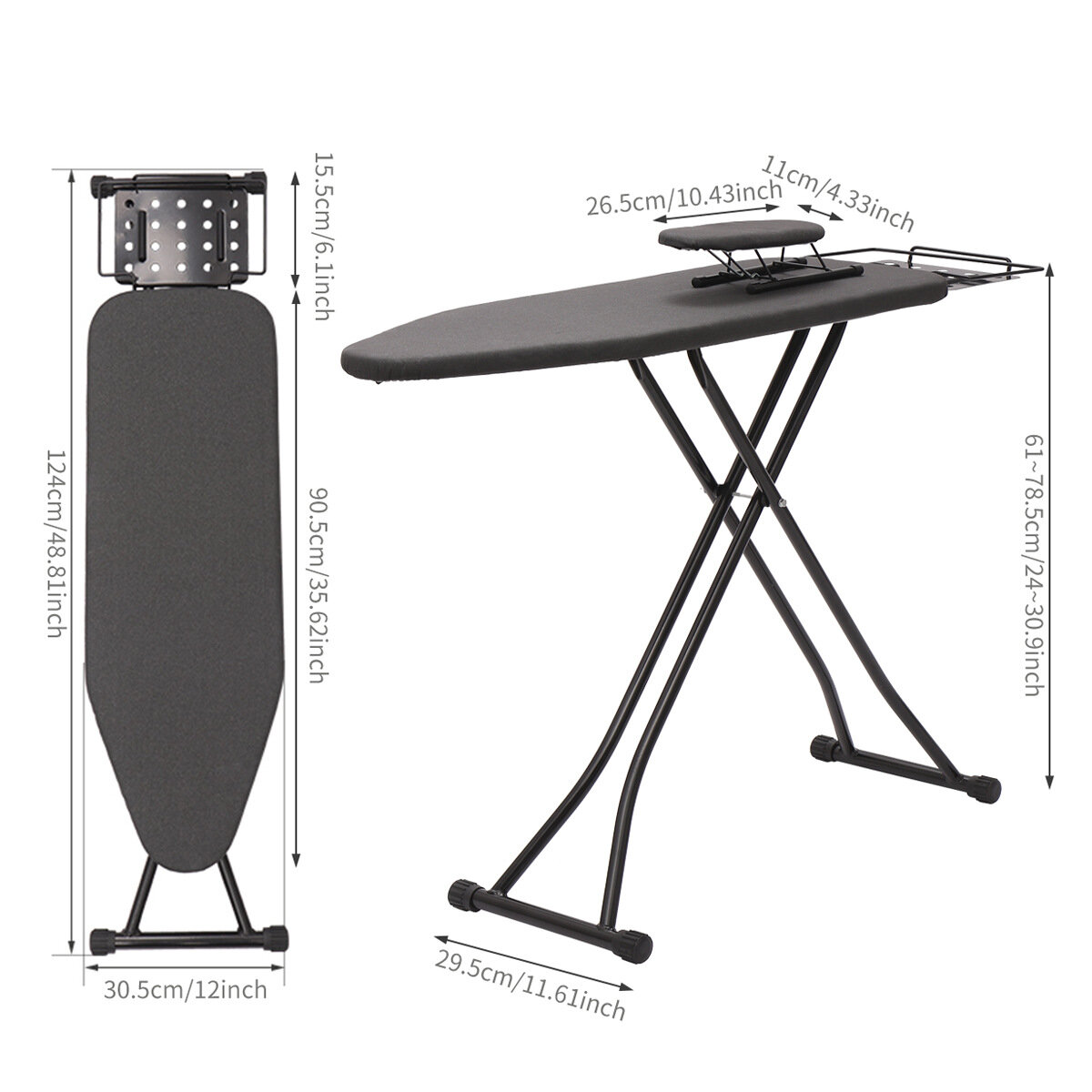 Складная напольная гладильная доска с изоляцией для дома, мобильная гладильная доска для гостиничных номеров, сверхширокая утолщенная гладильная доска