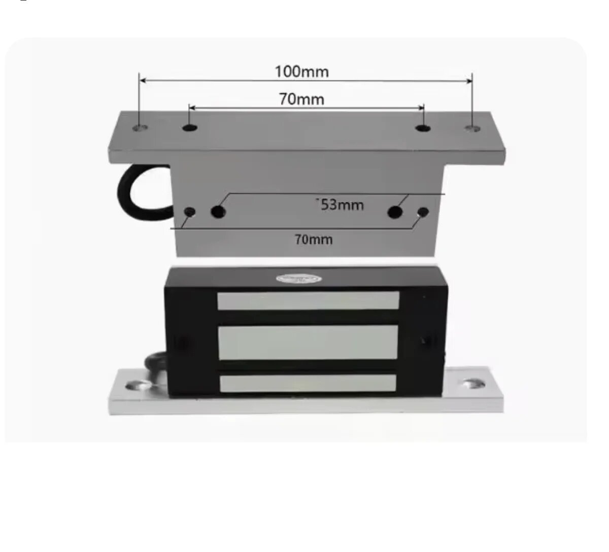 Электромагнитный замок BoboYun Tech 12В, 60кг, 12V DC invisible