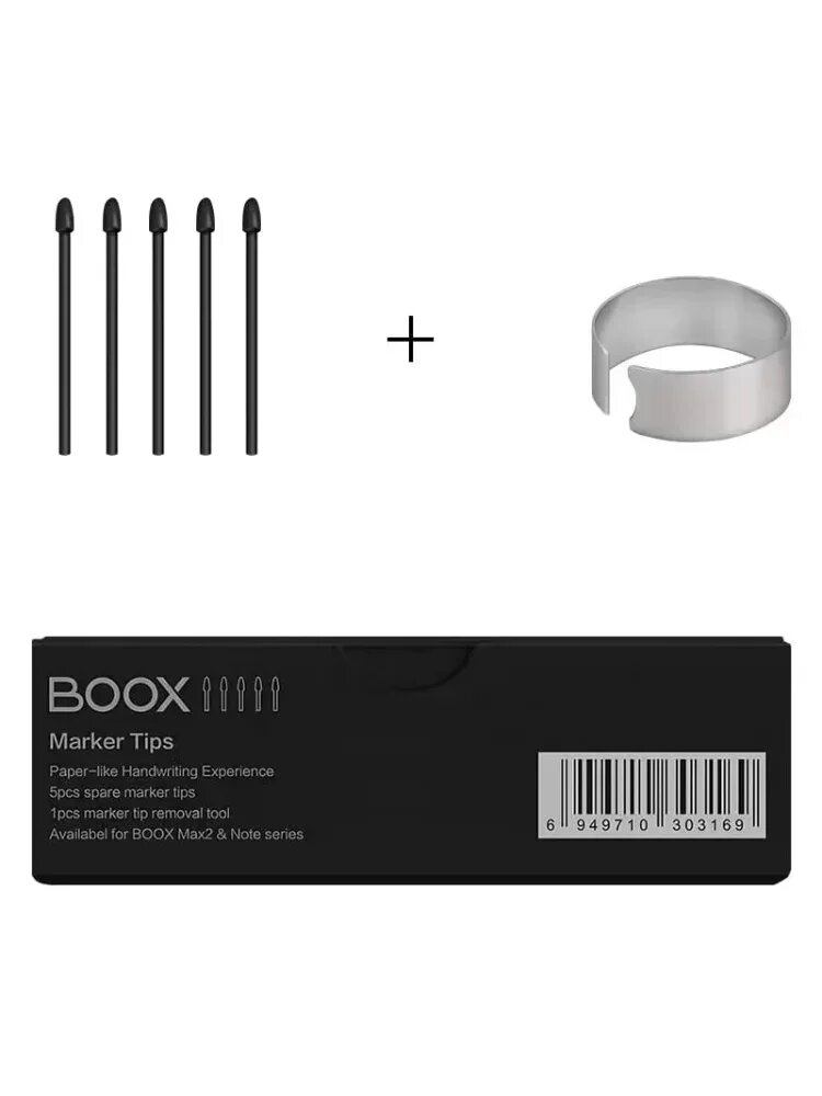 Оригинальные наконечники для маркеров Onyx BOOX, 5 шт. для Pen2 Pro/ Max Lumi2/ Note Air2/ Note5/ Nova Air C/ Note 2 Nova 3 Max 3, стилус