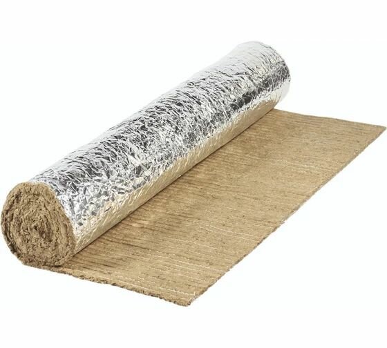 Огнезащитный базальтовый материал взтм ОБМ 5 фольгированный 6м2 5ф-6м2 (21)