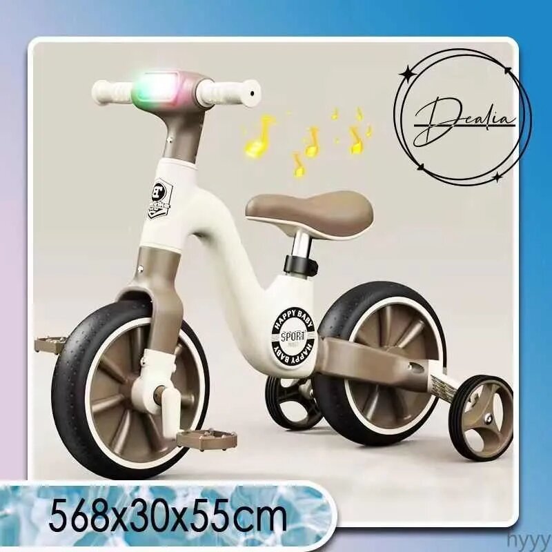 Детский многофункциональный трехколесный балансир-самокат scooter walker — фото 1