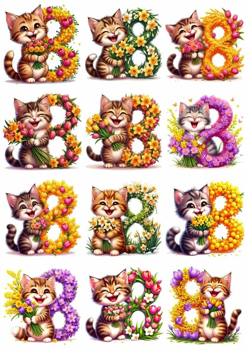 Водорастворимая картинка для мыла А4 к 8 марта