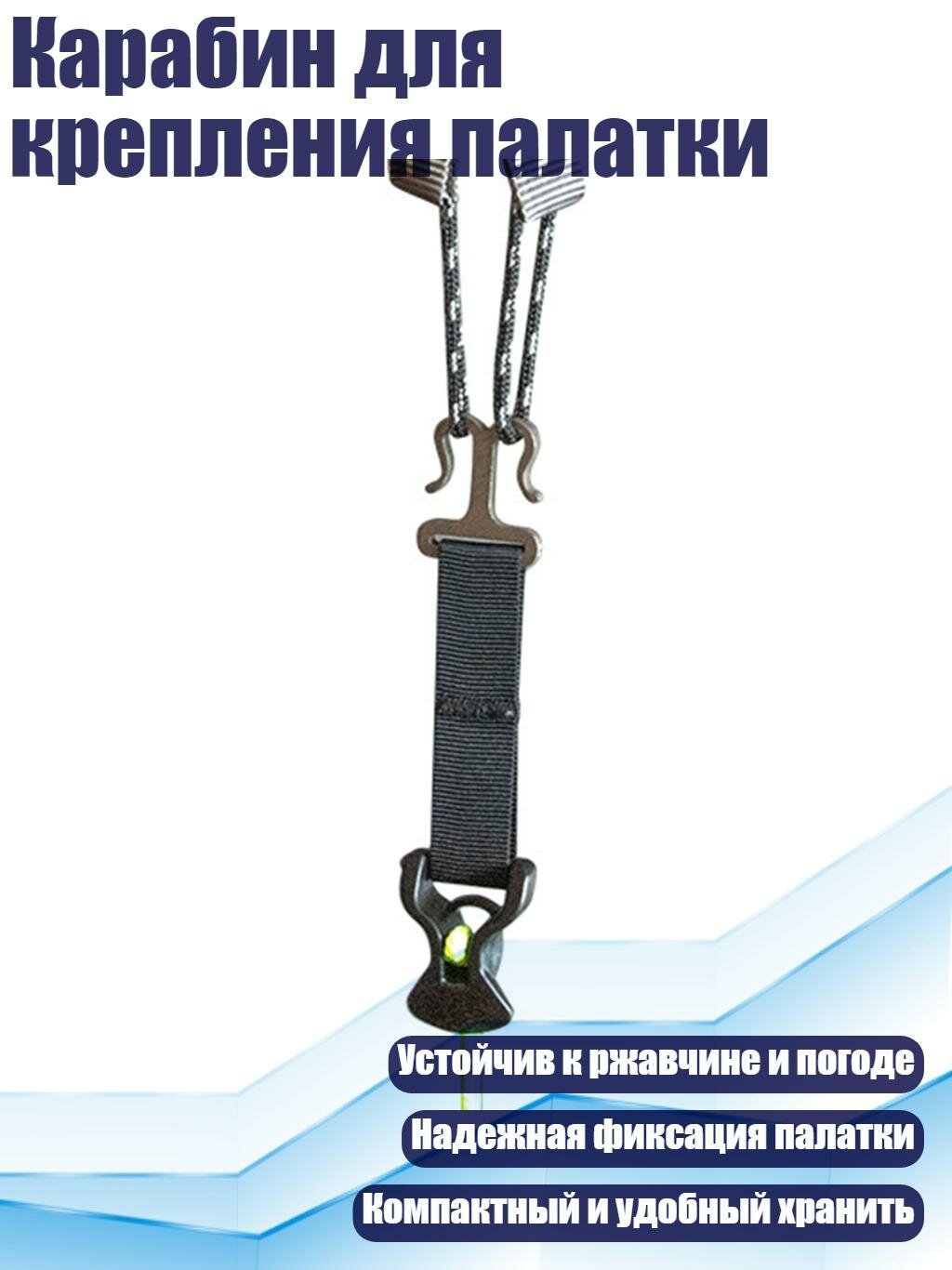 Карабин для крепления палатки