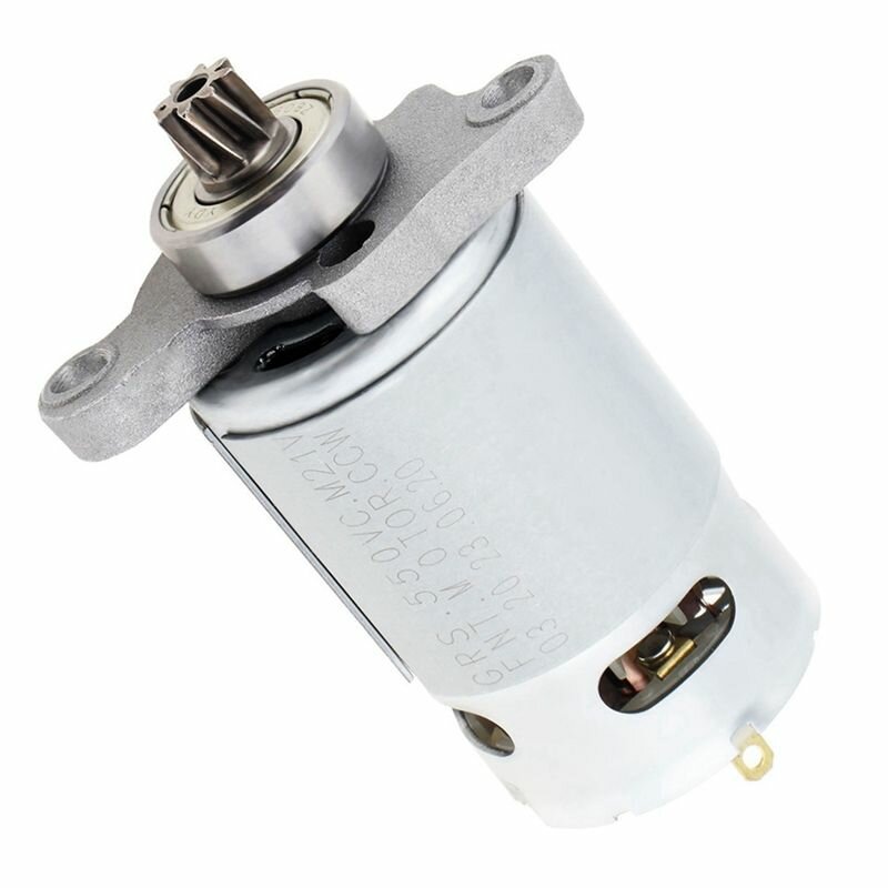 Двигатель постоянного тока RS550 21 В для сабельных электрических пил с 8 зубьями, винтовой механизм высокой мощности