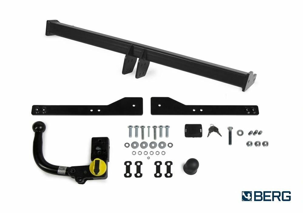 Фаркоп для Volkswagen Tiguan (2016-2024); Skoda Karoq (2020-), Kodiaq (2017-) (быстросъемный крюк) "BERG" F5111003