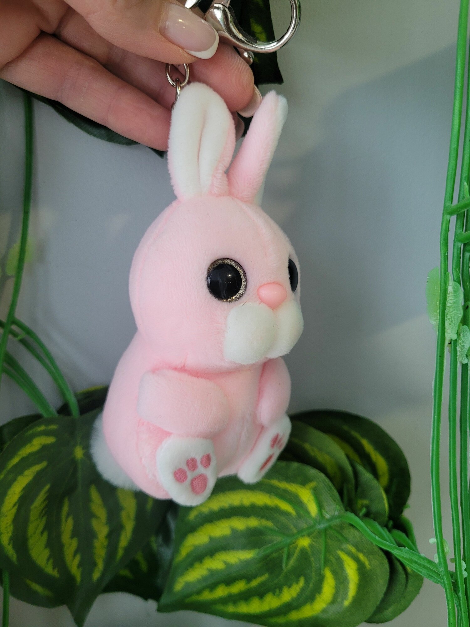 Мягкая игрушка-брелок Зайка милаш , 12 см/ Символ 2023 г/ Цвет розовый