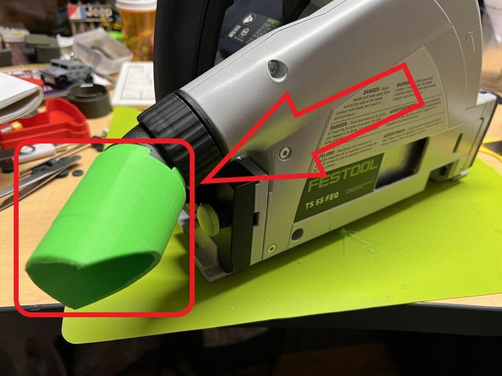 Пылеотвод на погружную пилу Festool TS 55