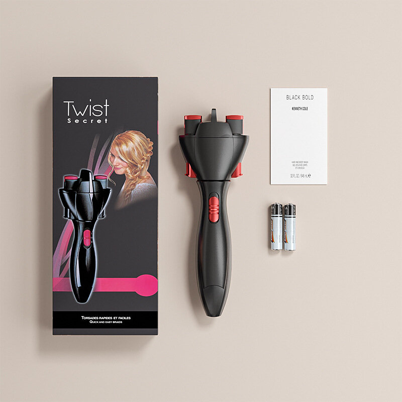 Экологичная черно-белая машина для плетения волос для женщин, автоматическая машина для плетения волос для детей, машина для создания пучков, машина для скручивания волос