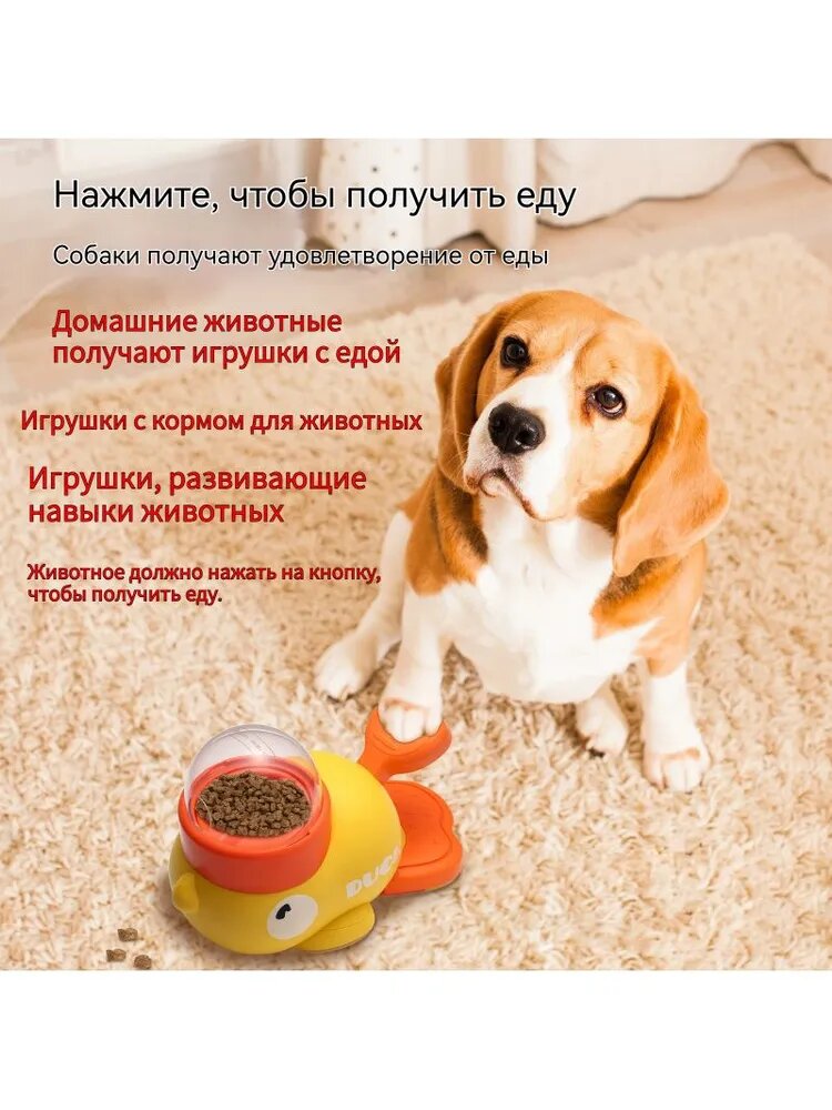 Обучающие игрушки для домашних животных - интерактивная кормушка с скрытым отделением для закусок