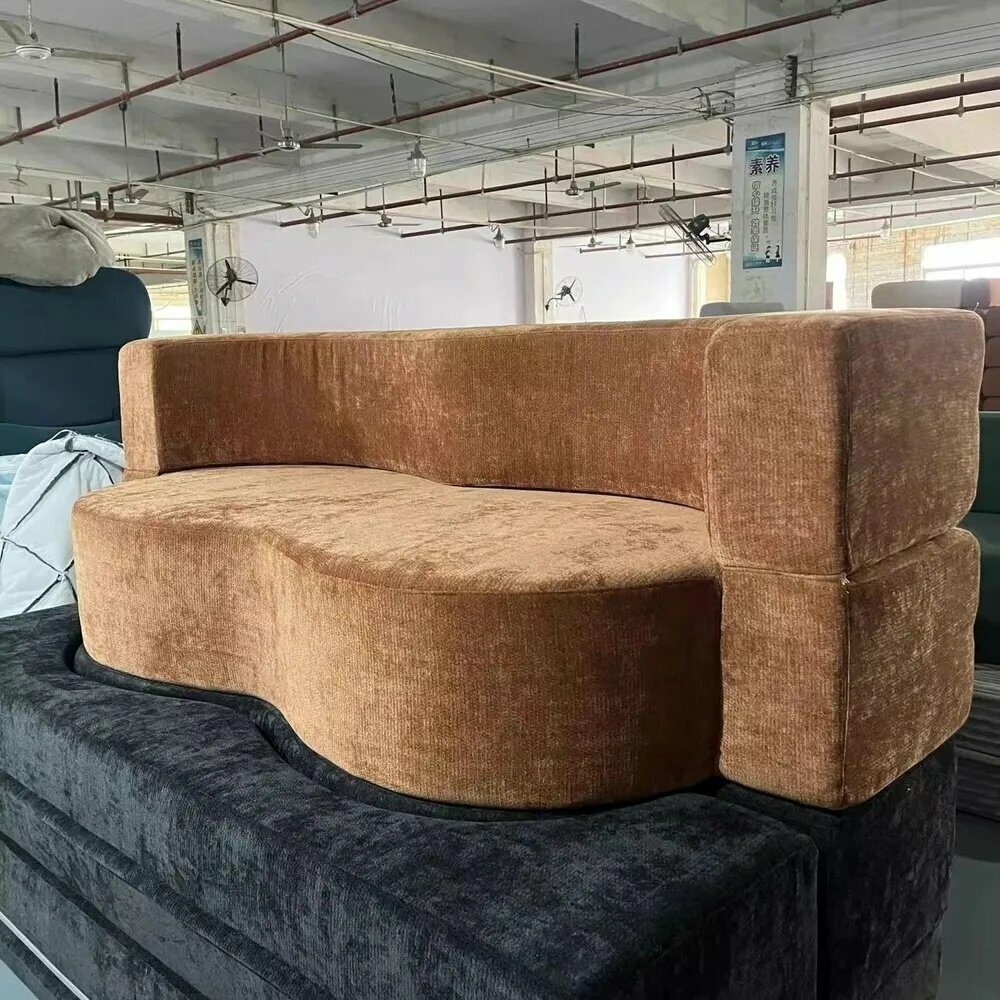 Диван раскладной, механизм Двухсекционный МТД, Выкатной, 180х70х70 см, светло-коричневый