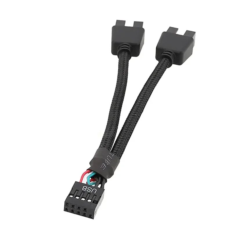 USB удлинитель для материнской платы 9-pin Y-splitter 15см