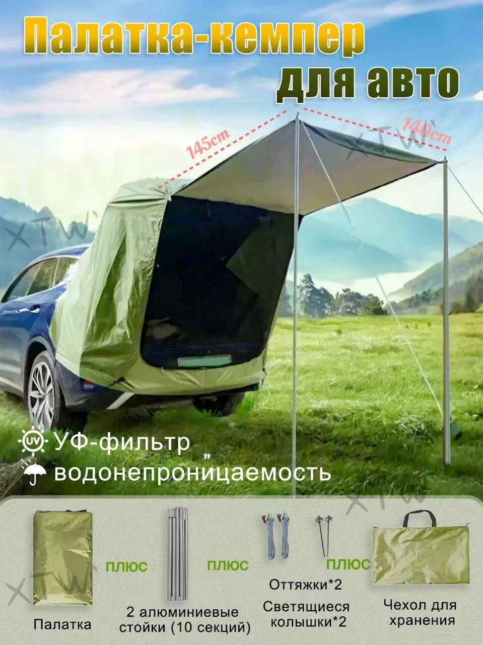 Уличная палатка для багажника автомобиля