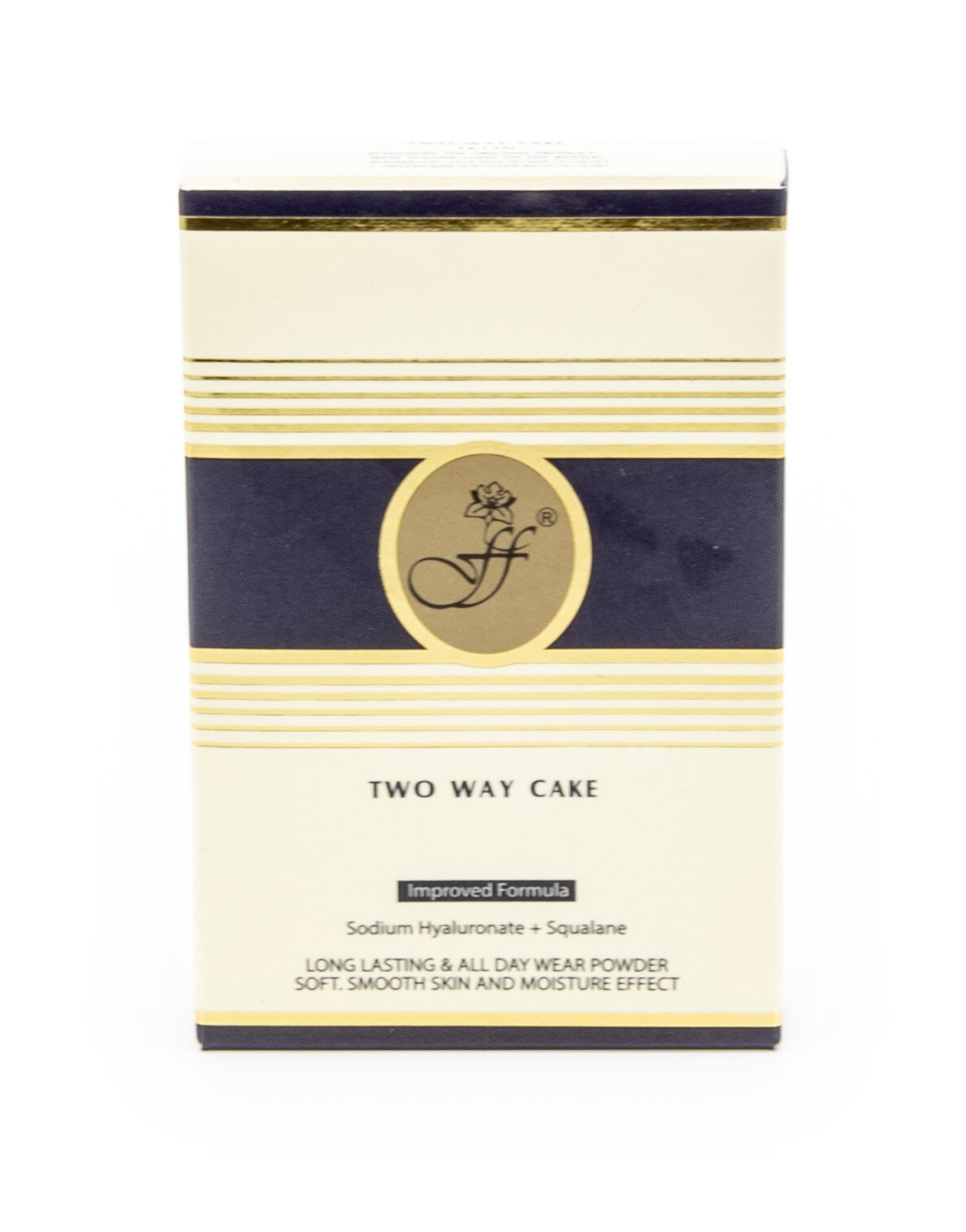 FFleur / Флер Пудра для лица компактная Two Way Cake 2в1, тон 14 Темно-бежевый, с минеральным маслом, 10.77г / декоративная косметика