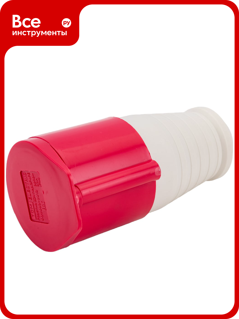 Переносная розетка 224 3Р+РЕ 32А 380В IP44 TDM ELECTRIC SQ0603-0013 кабельная установка полимерный корпус полиамид