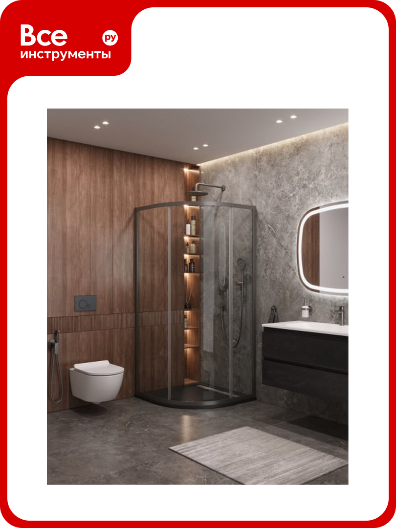 Душевой уголок Cezares MOLVENO-R-1-90-C-GM-IV