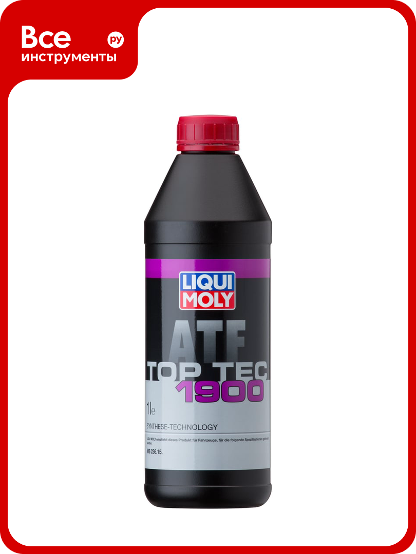 Трансмиссионное масло для АКПП LIQUI MOLY Top Tec ATF 1900 НС-синтетическое, 1 л 3648