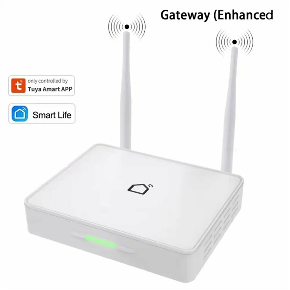 Шлюз Tuya ZigBee 3.0, умный домашний концентратор, модем с улучшенным мощным сигналом RJ45, работающий на всех этажах с приложением Life