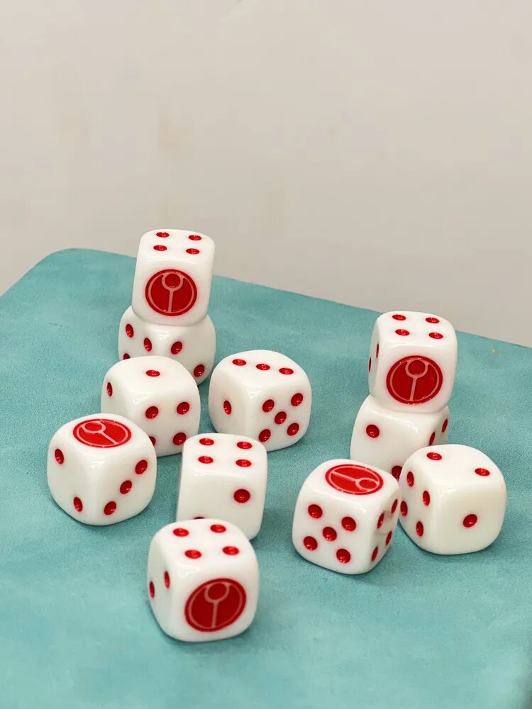 Набор из 20 игровых кубиков16mm диаметром, игральная кость, Warhammer 40K Империя титана dice, Warhammer dice