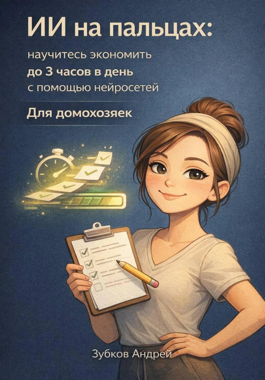 ИИ на пальцах: научитесь экономить до 3 часов в день с помощью нейросетей. Для домохозяек [Цифровая книга]