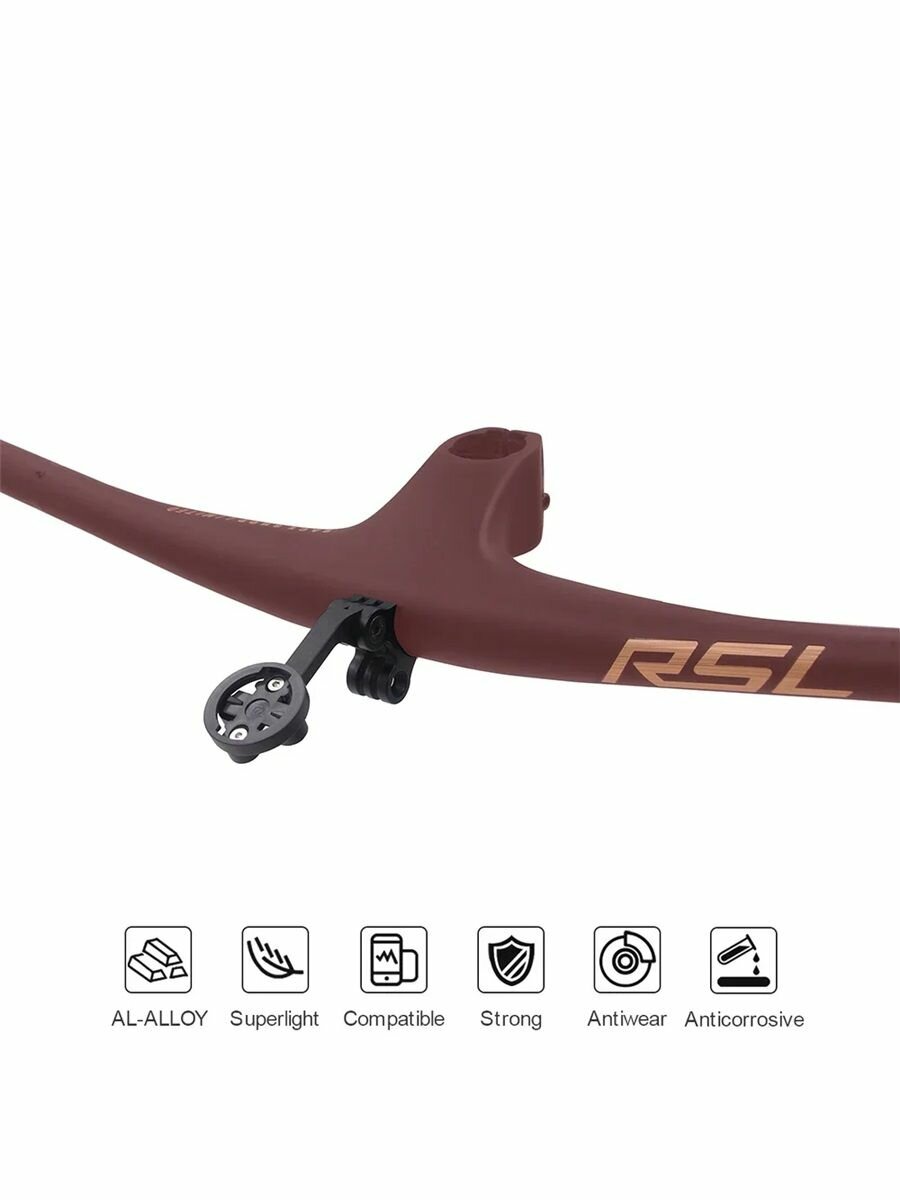 Компьютерное крепление для руля Trek Bontrager RSL MTB со спидометром с ЧПУ, переднее комбинированное крепление Gopro для GPS Garmin Wahoo Bryton