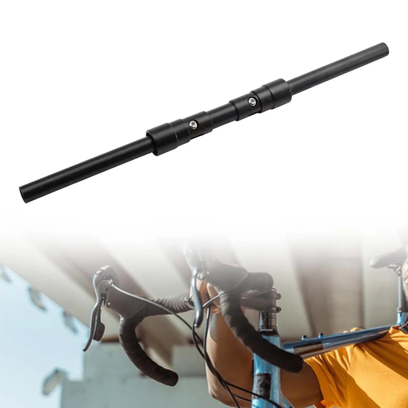 SONONIA Руль шоссейного велосипеда складной черный алюминиевый