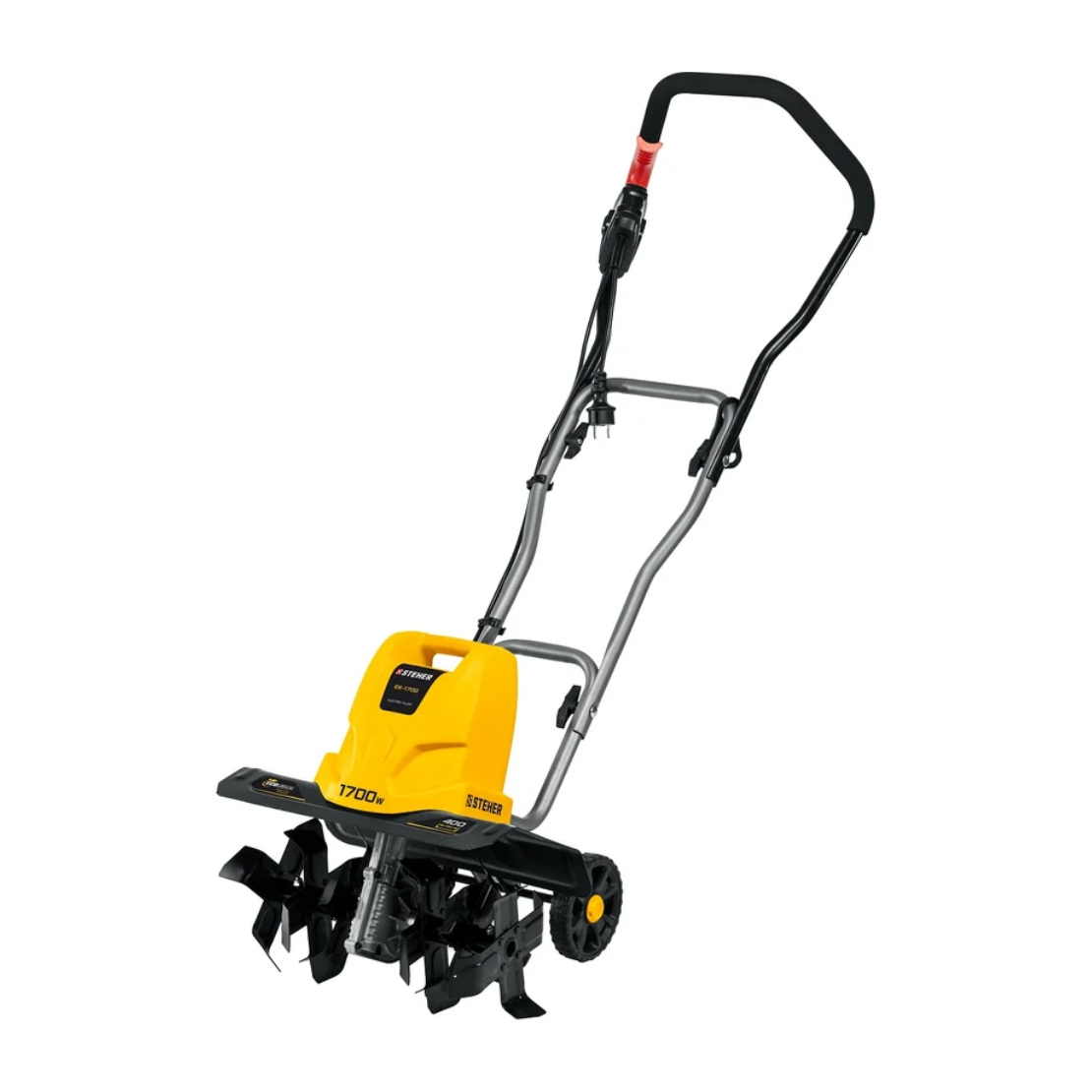 Культиватор электрический Steher EK-1700, 1700 Вт, диаметр фрез 20 см, желтый