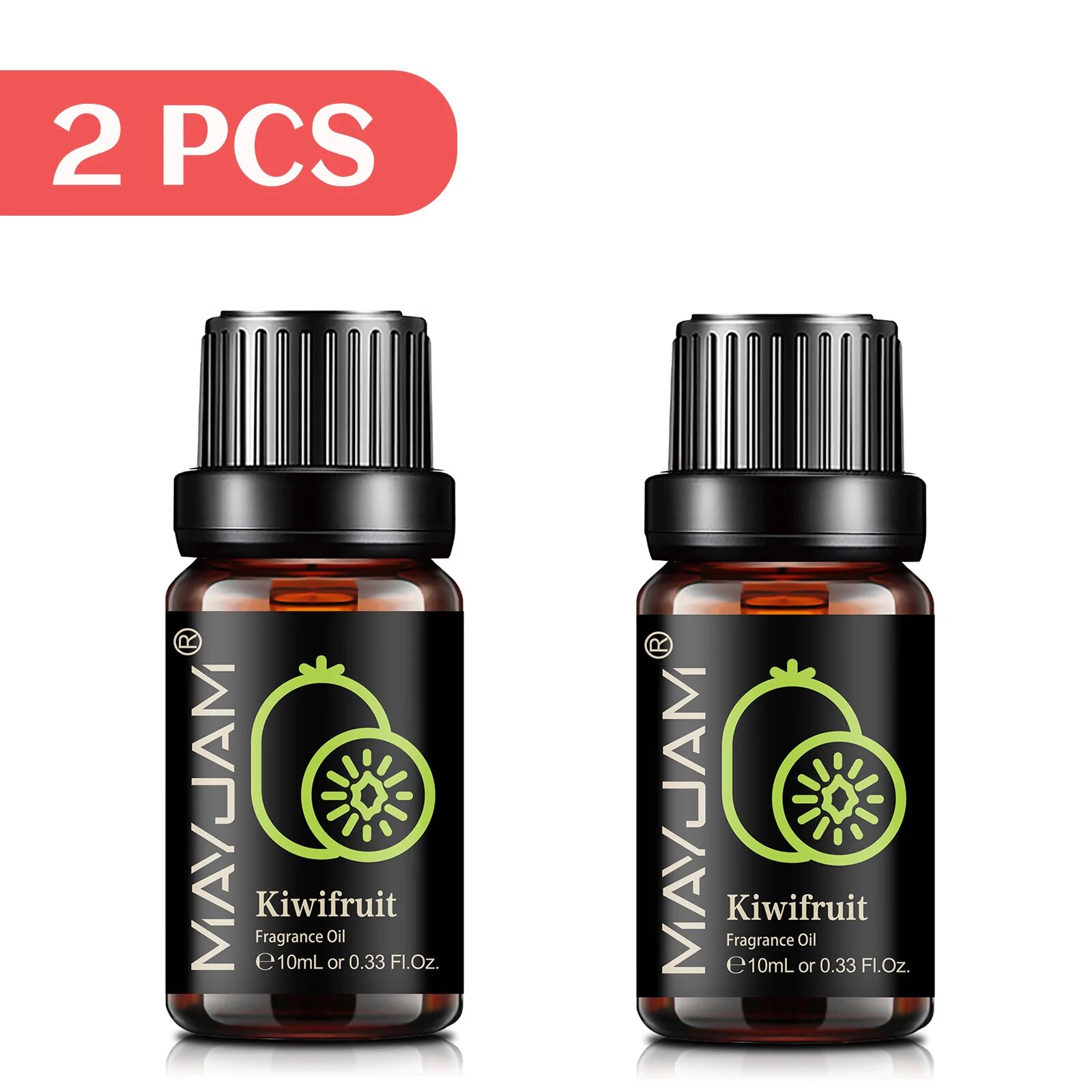 Набор Из 2 Ароматических Масел Для Увлажнителя/диффузора – Ароматы Клубники, Арбуза, Сладкого Апельсина, Персика