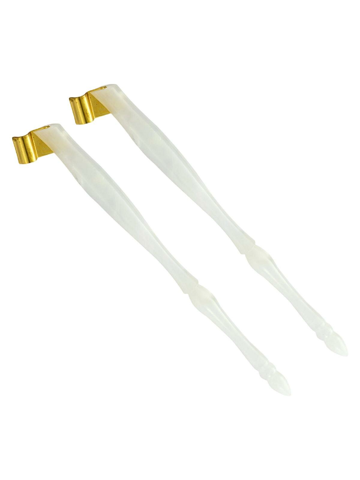 2шт Держатель для пера из смолы с регулируемым металлическим фланцем для рисования от руки