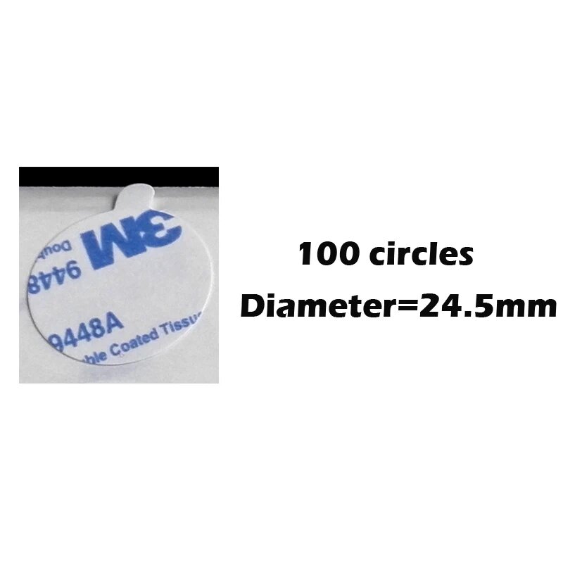 Двусторонний скотч 3M 9448 100 шт Diameter 24.5mm